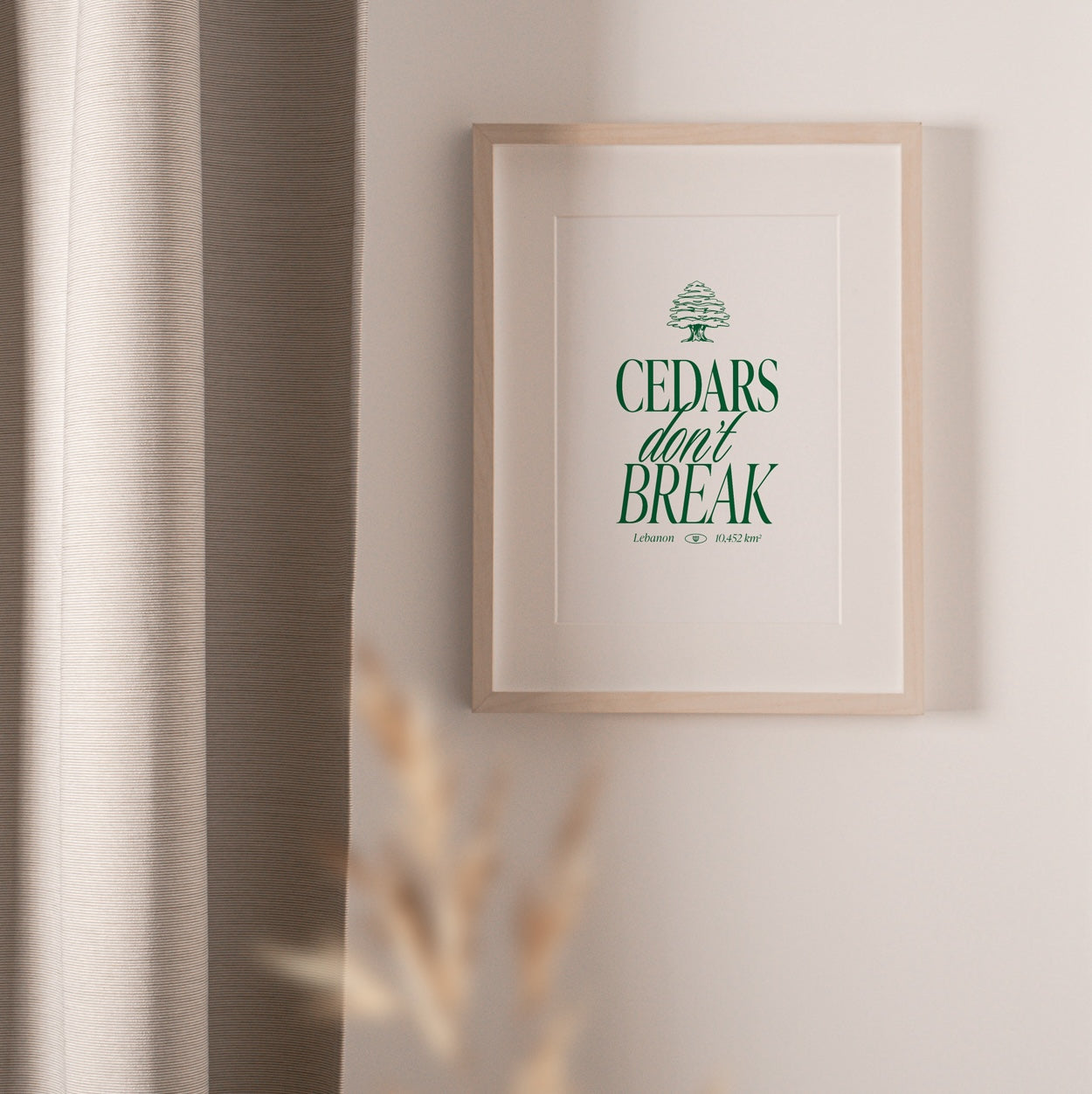 Lebanon Cedars don't Break Art Print – modernEID
