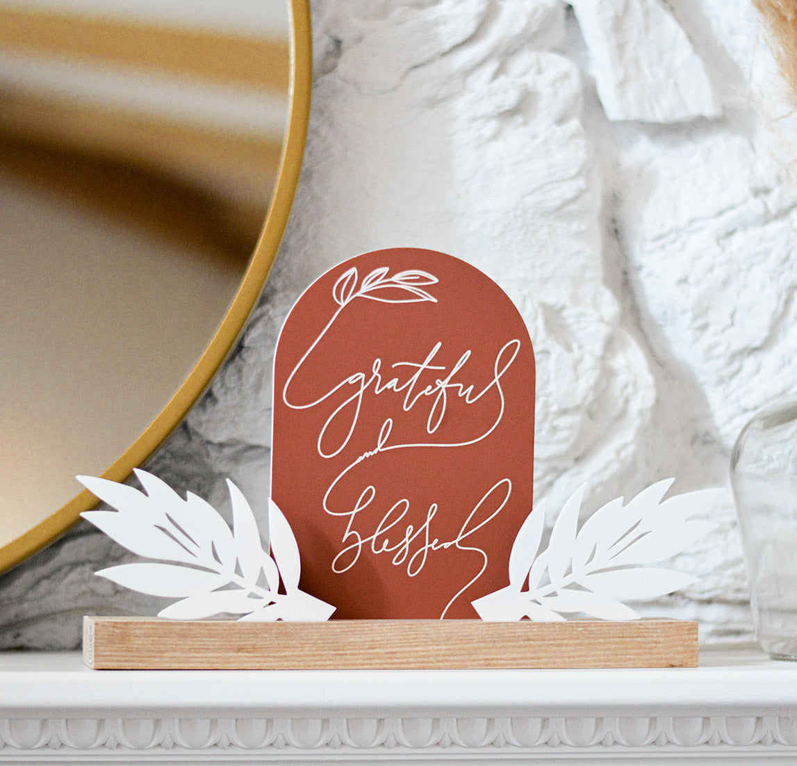 Luna Acrylic Leaf insert – modernEID